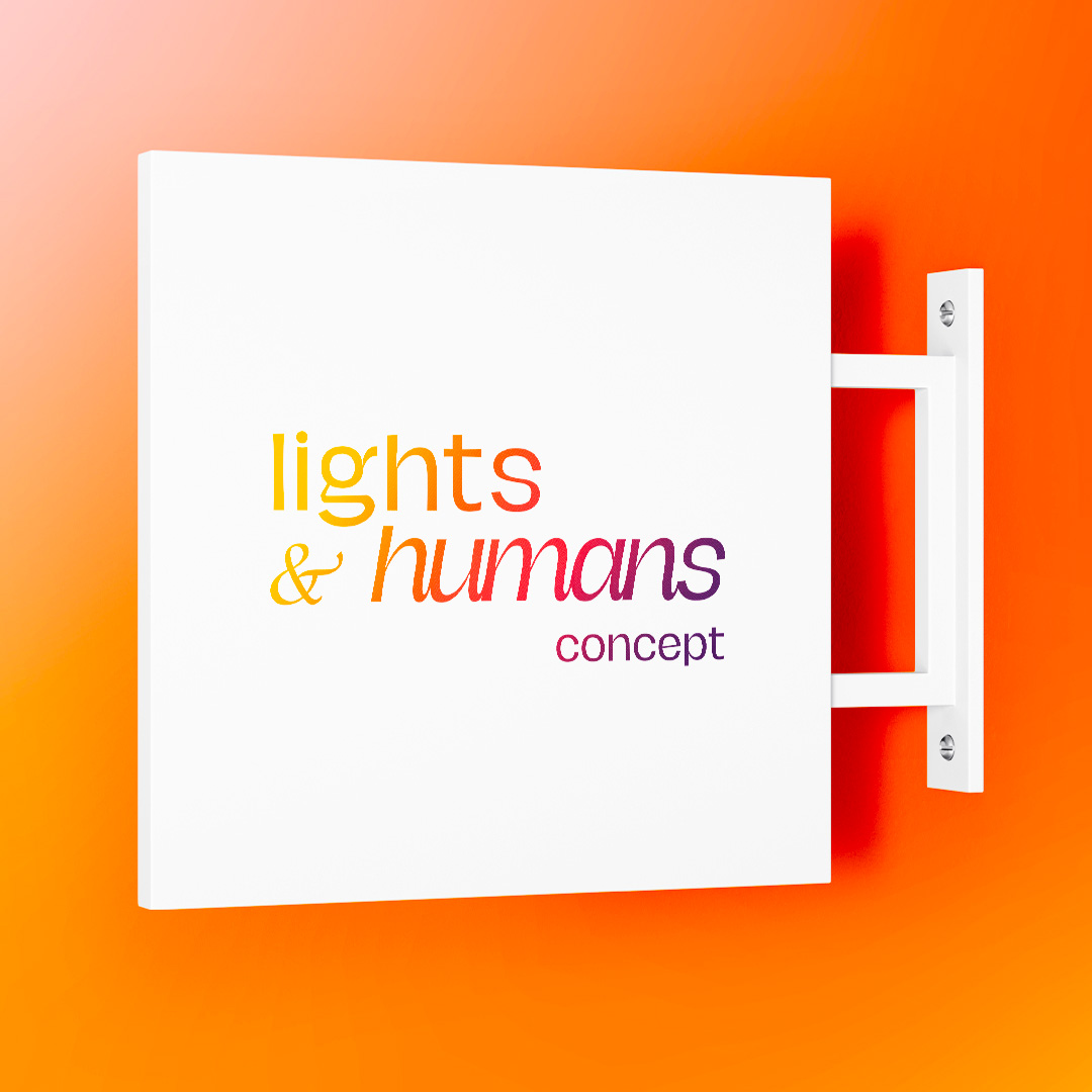 Light & Humans Concept